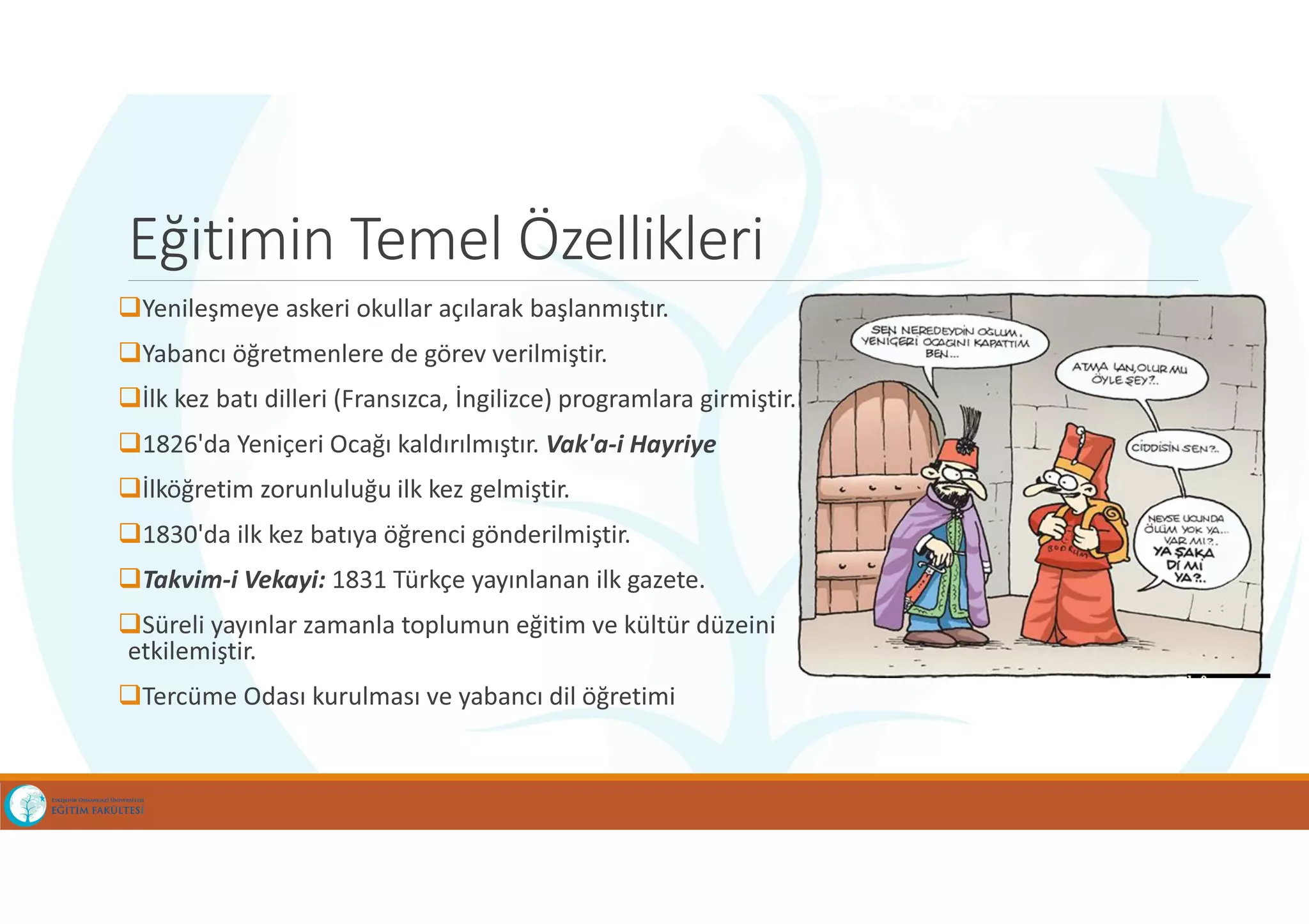 Türk Eğitim Tarihi - Osmanlı Dönemi Eğitimde İlk Yenileşme Hareketleri ...