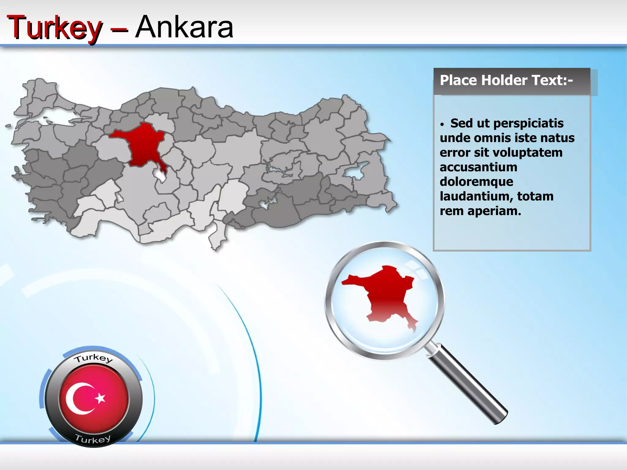 Turkey States Powerpoint Map (PPT) Templates | PPT