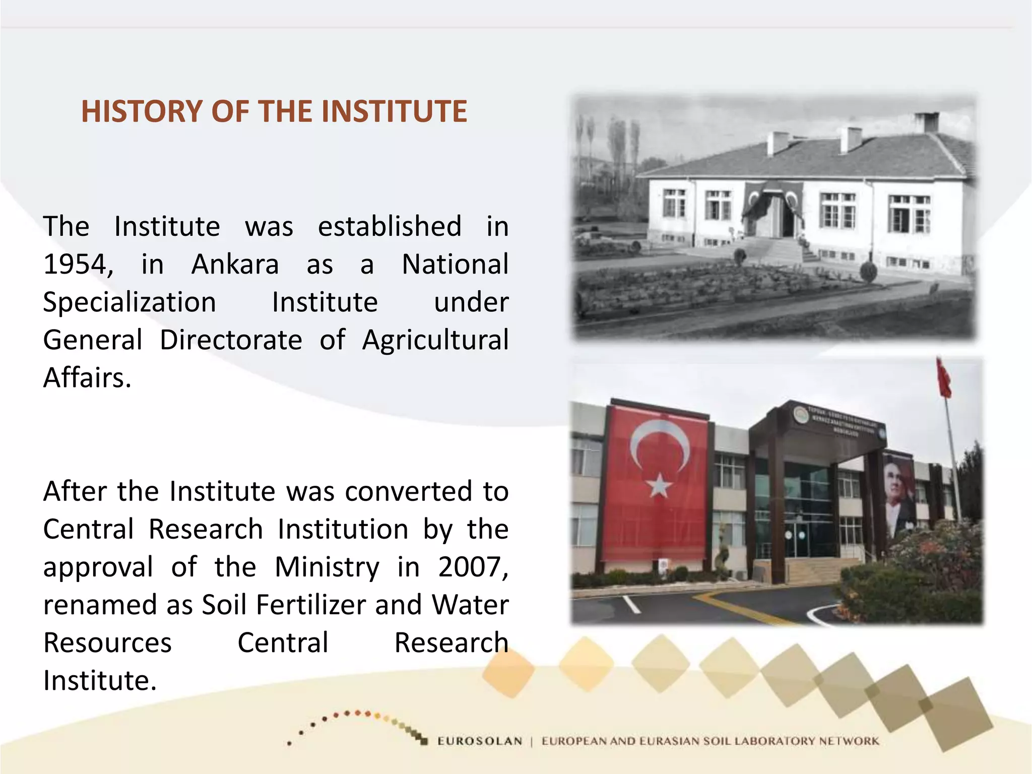 Turkey: Soil Fertilizer and Water Resources, Central Research Institute ...