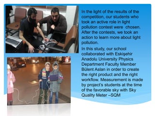 Activities about light pollution | PPT | Free Download