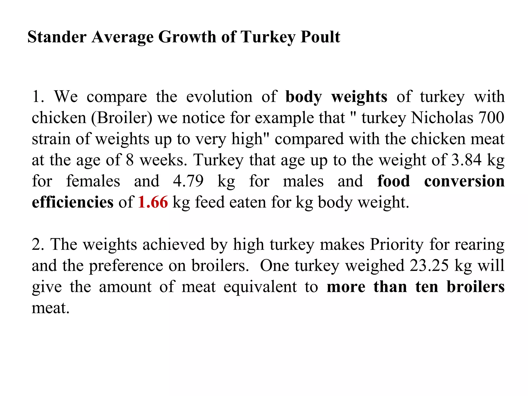 Turkey and poultry meat production | PPT
