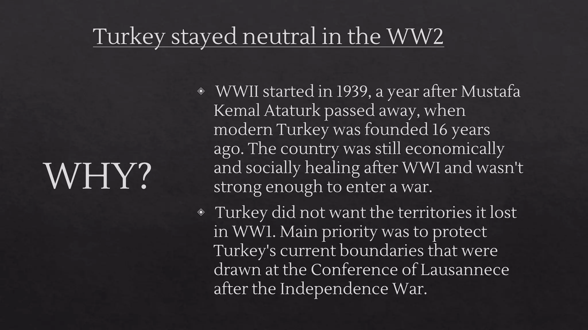 Turkey's perspective of WWI &WWII | PPTX