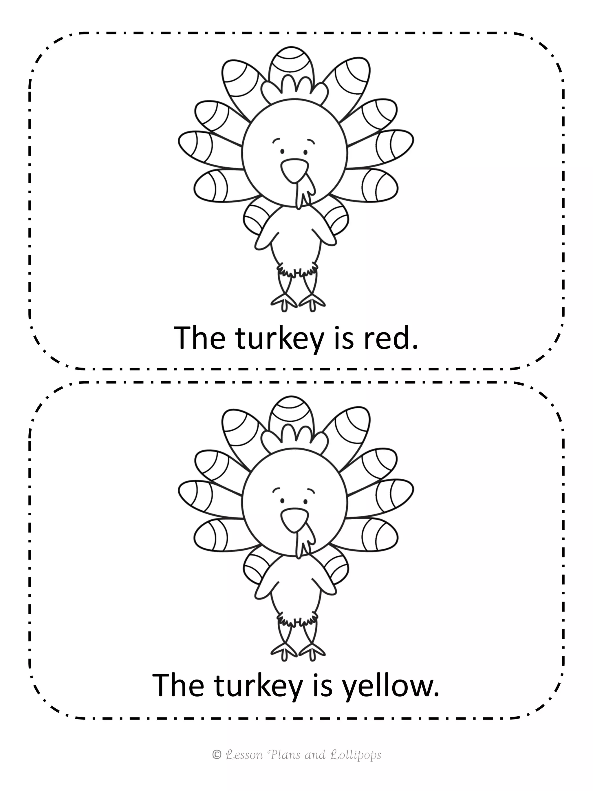 Turkey colorsemergentreaderbook | PDF