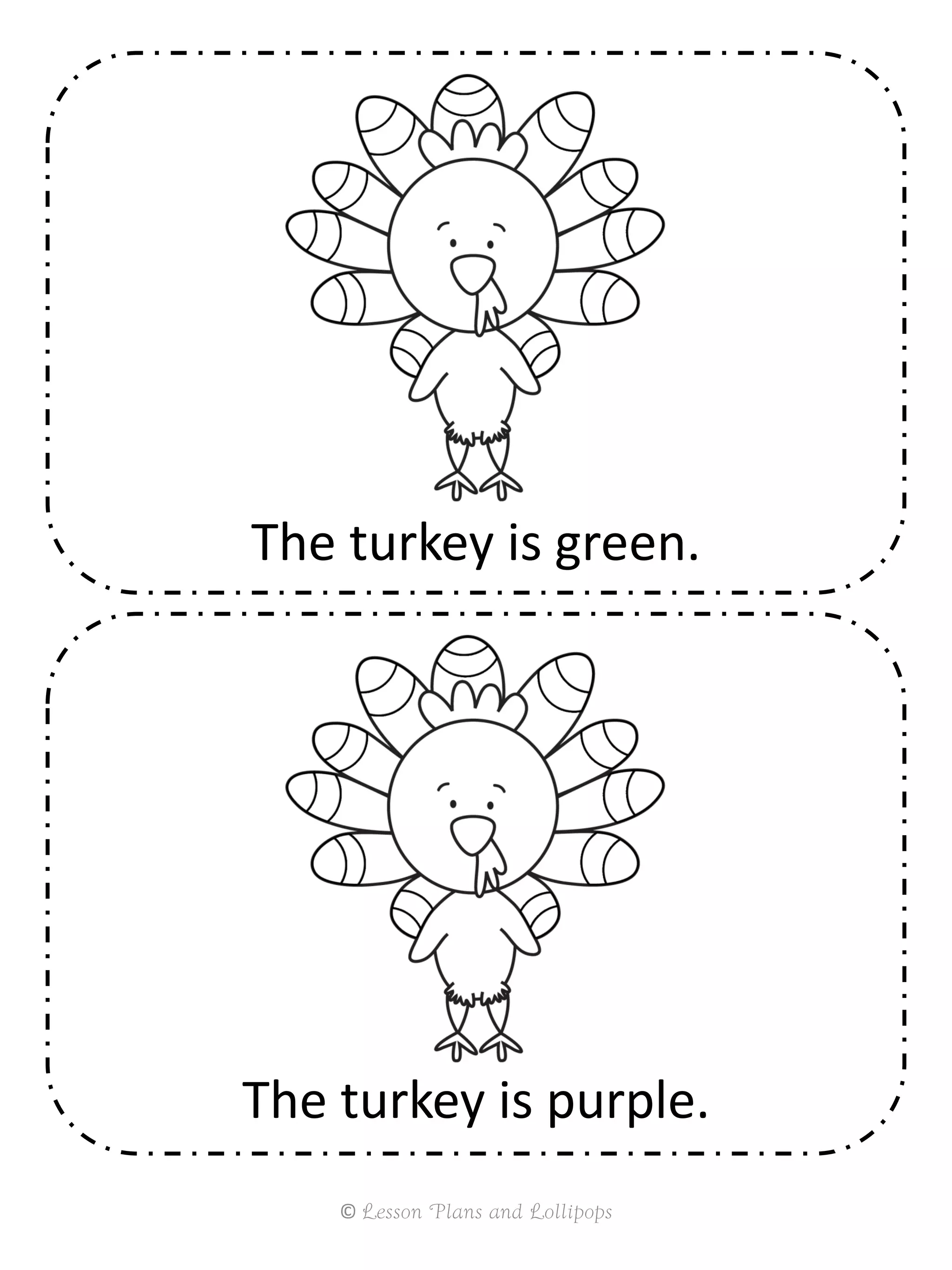 Turkey colorsemergentreaderbook | PDF