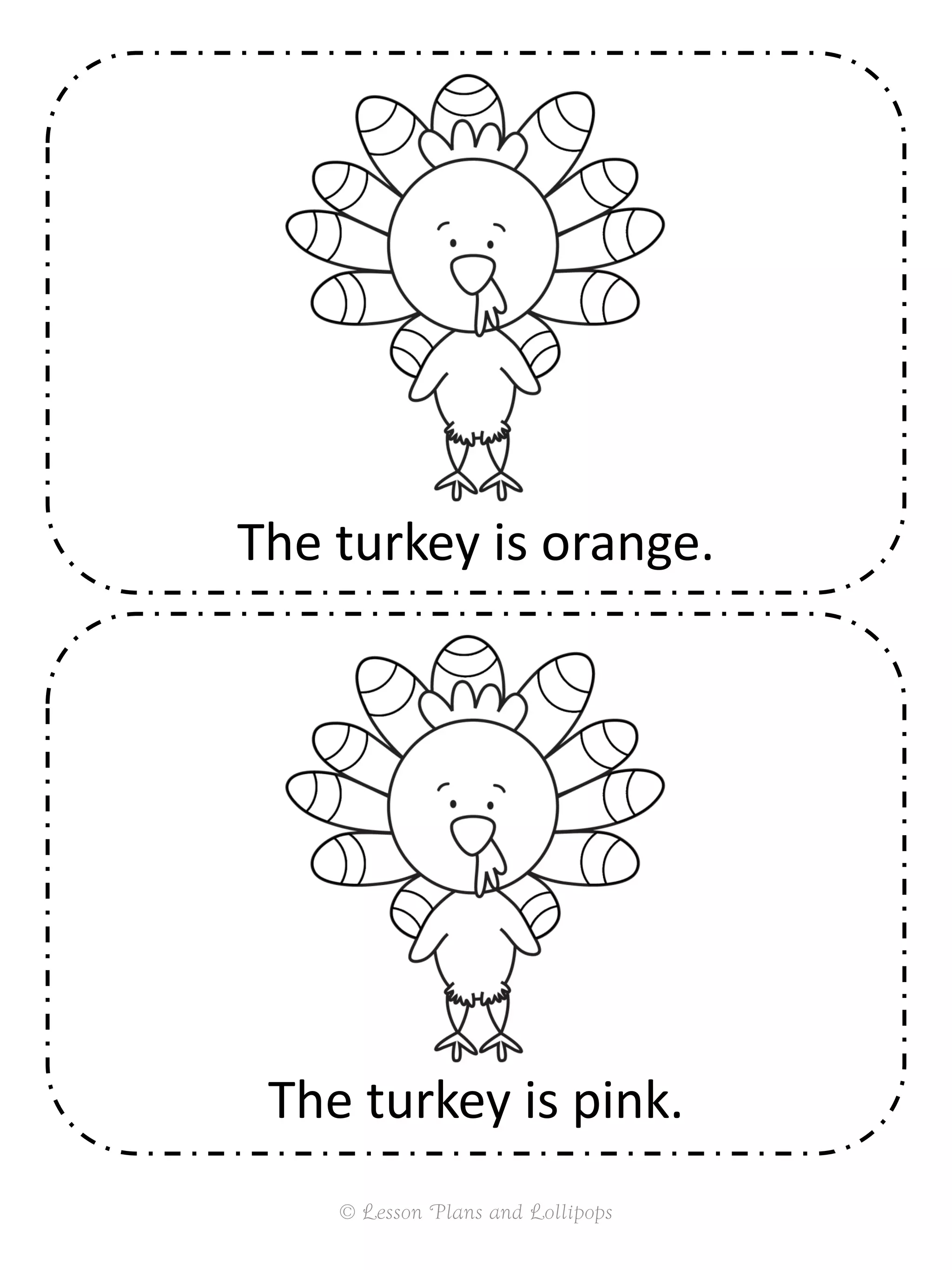 Turkey colorsemergentreaderbook | PDF