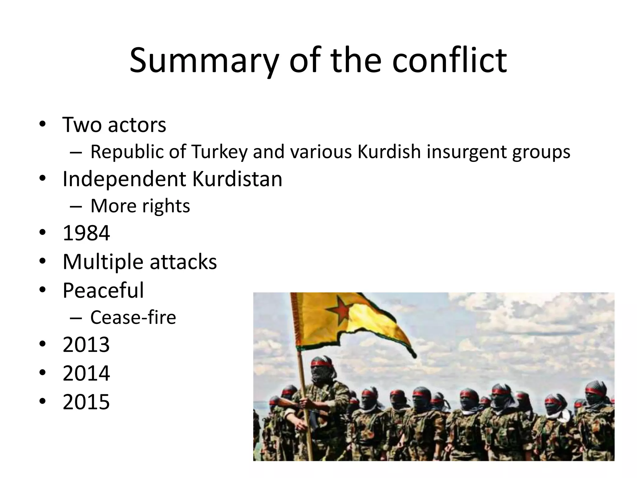 Turkey–PKK conflict vw | PPTX