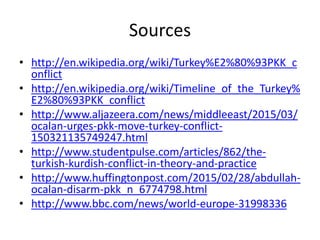 Turkey–PKK conflict vw | PPTX