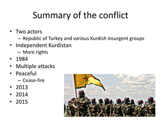 Turkey–PKK conflict vw | PPTX