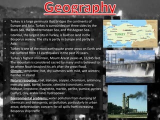 TURKEY - Country Profile | PPTX