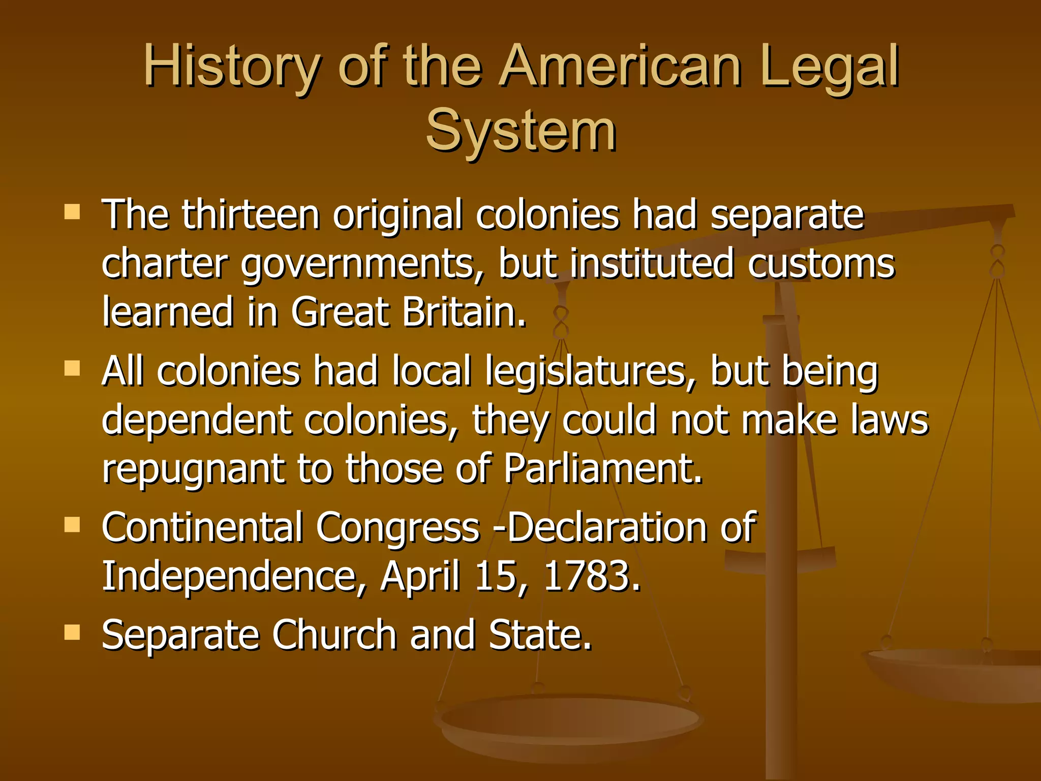Why The American Legal System Is Unique | PPT