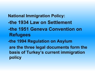 Turkey’s Migration Policy | PPT