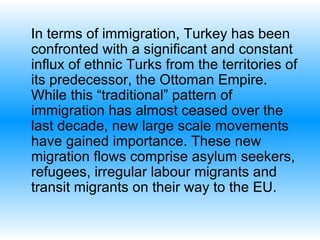 Turkey’s Migration Policy | PPT