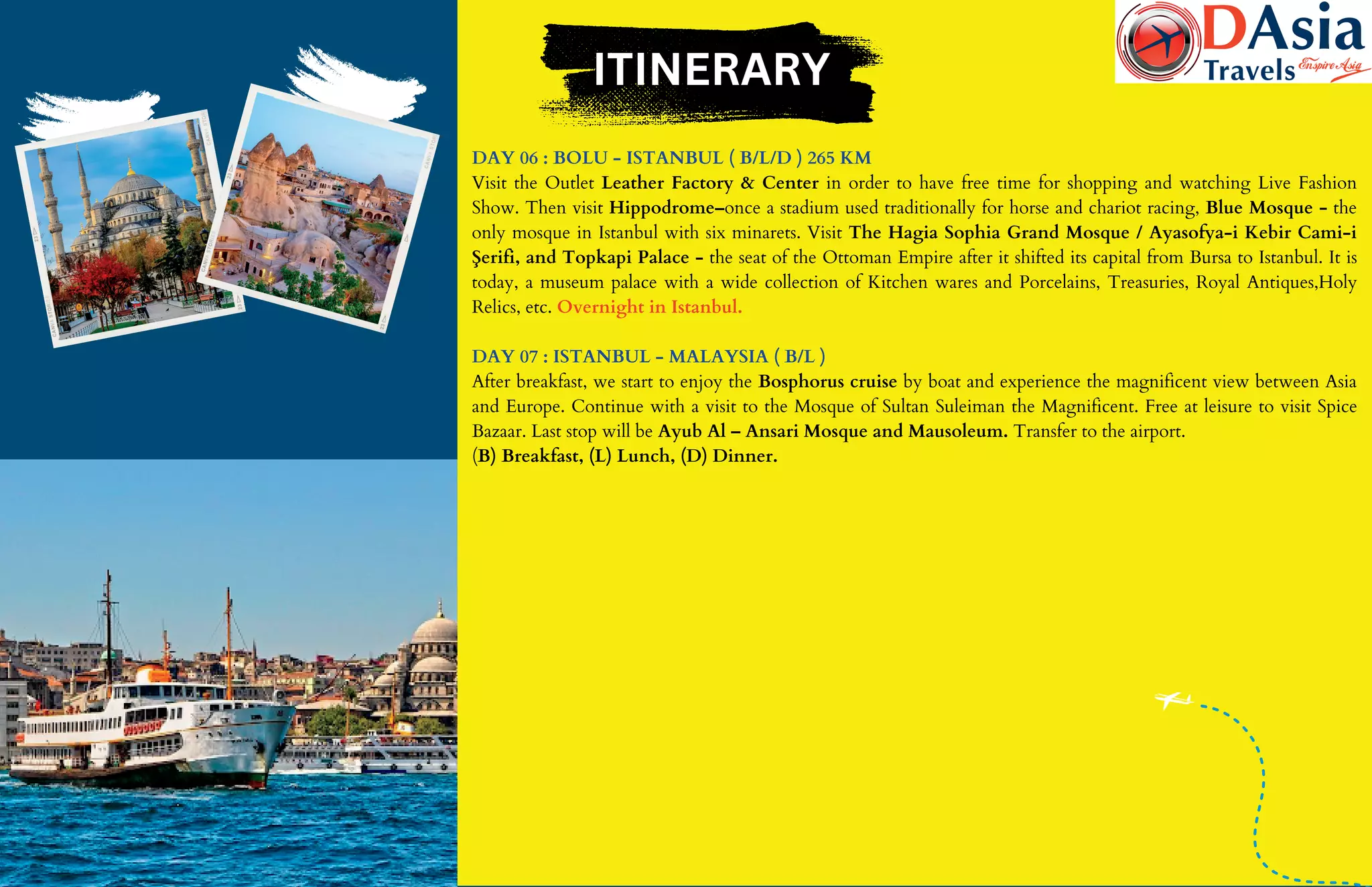 Turkey Tour Packages - D Asia Travels | PDF | Asia Travel | Travel ...
