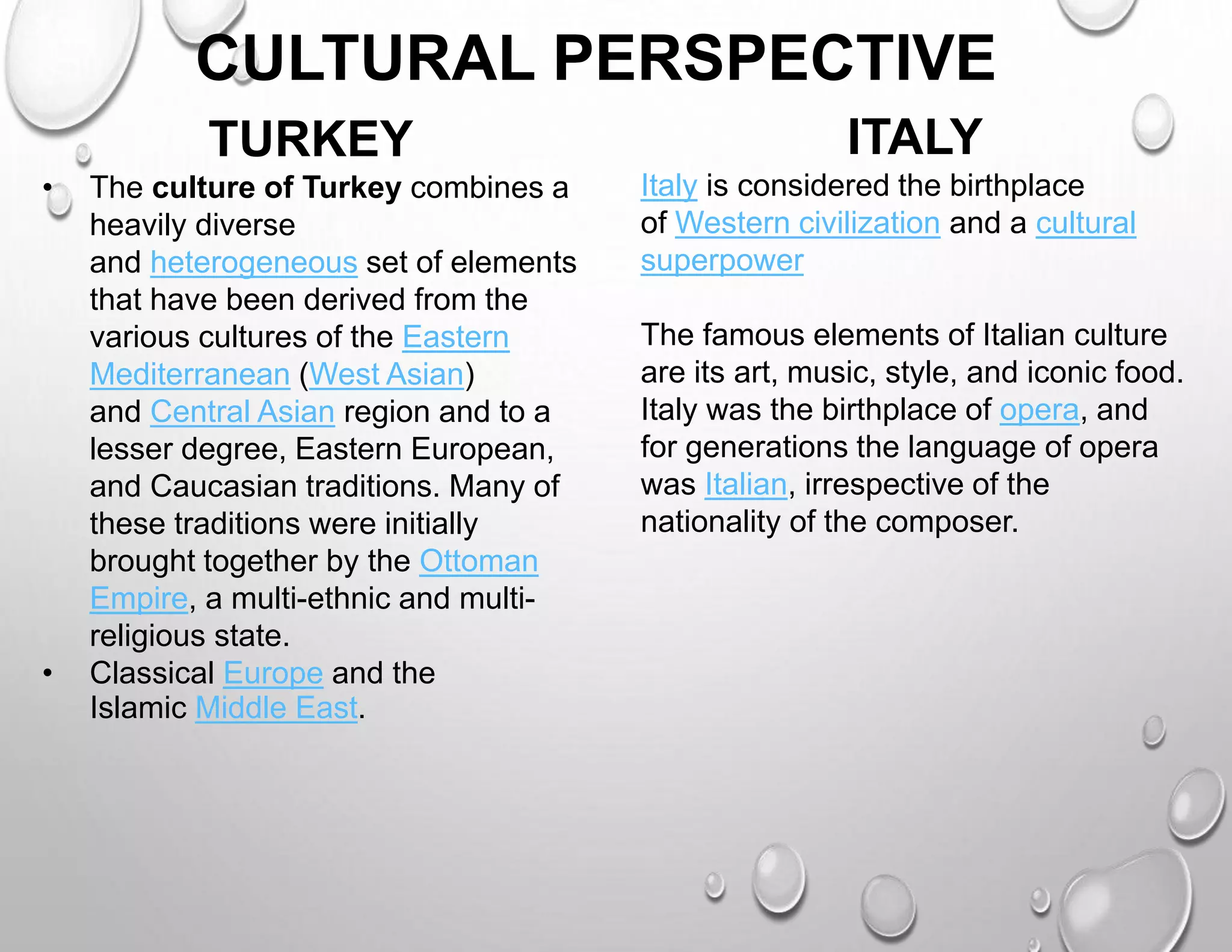 Turkey vs. italy | PPTX