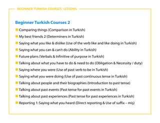 Turkish Courses Online via Skype - beginner | PPT