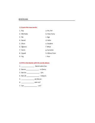 Basic Turkish Reading | PDF