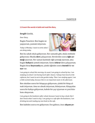 Turkish Language Books - Turkish Diaries 1 | PDF