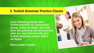 Turkish Language Classes Online | PPT