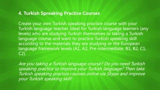 Turkish Language Classes Online | PPT