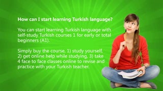 Turkish Language Courses 1 (A1) | PPTX