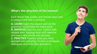 Turkish Language Courses 1 (A1) | PPTX