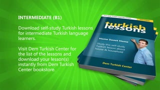 Turkish Language Lessons For Self-study | PPTX