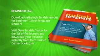 Turkish Language Lessons For Self-study | PPTX
