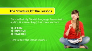 Turkish Language Lessons - Beginner A1 | PPTX