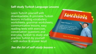 Learn Turkish language with Turkish language lessons for self-study ...