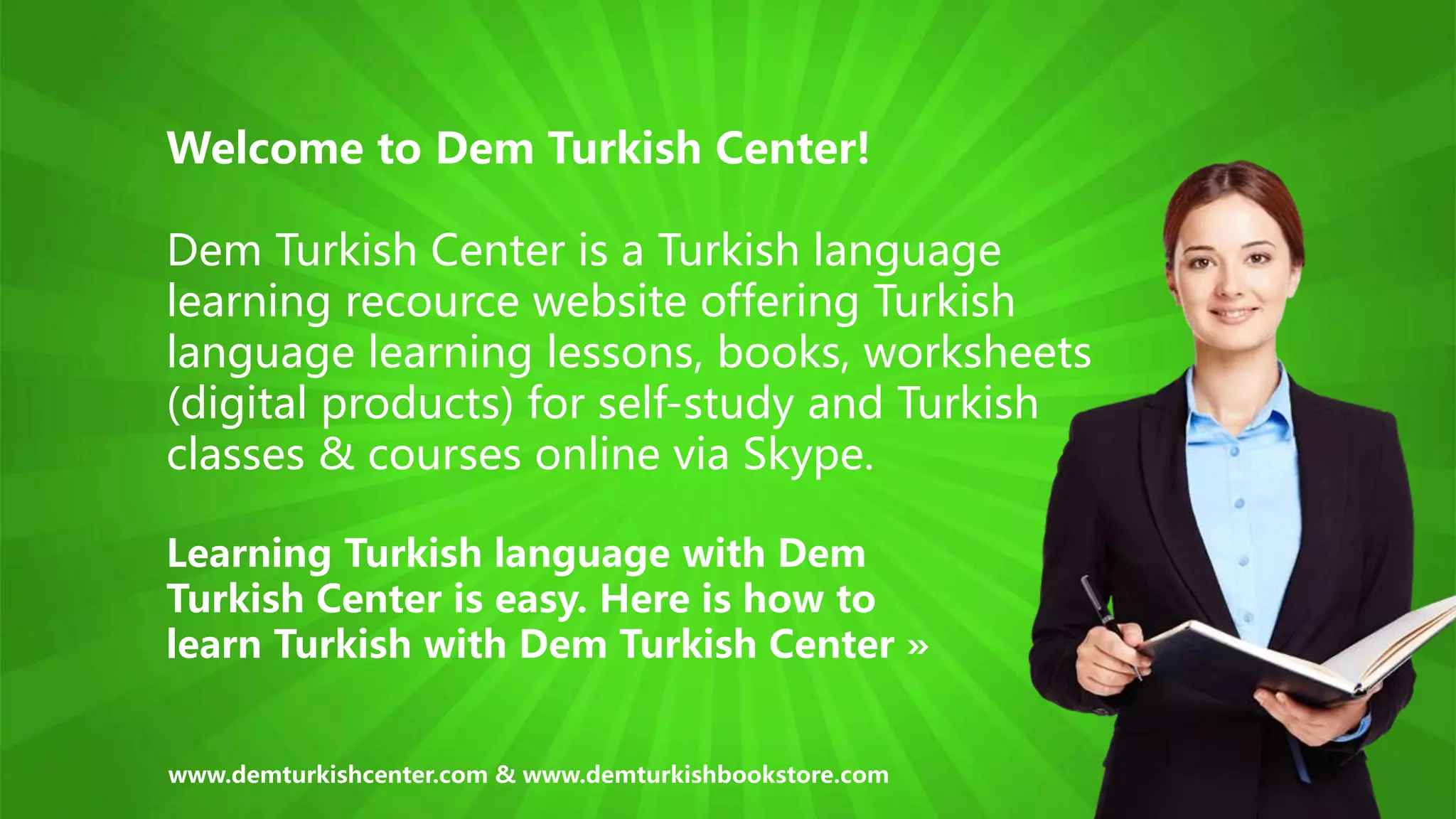 Turkish Language Lessons Books Worksheets | PPTX | College Education ...