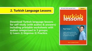Turkish Language Lessons Books Worksheets | PPTX
