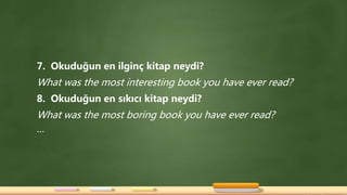 Turkish Questions 1 (A2) | PPTX
