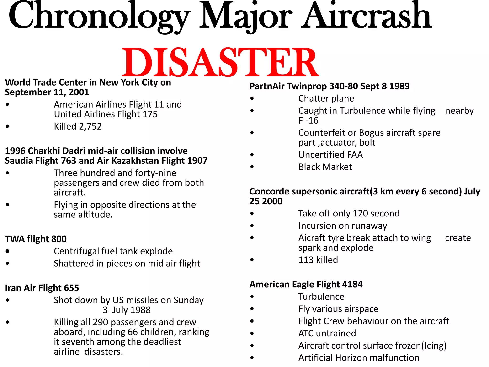 Aircraft Hijacked | PPTX