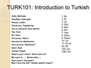 Turkish culture 1 | PPTX