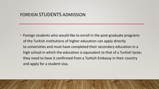 Turkish educational system | PPTX