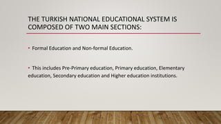 Turkish educational system | PPTX