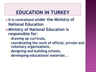 Turkish education system | PPTX