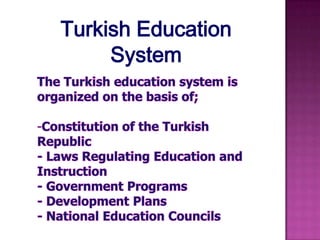 Turkish education system | PPTX