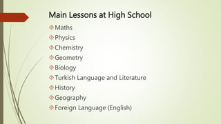 Turkish education system | PPTX