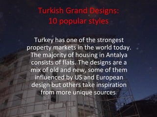 Turkish Grand Designs | PPT