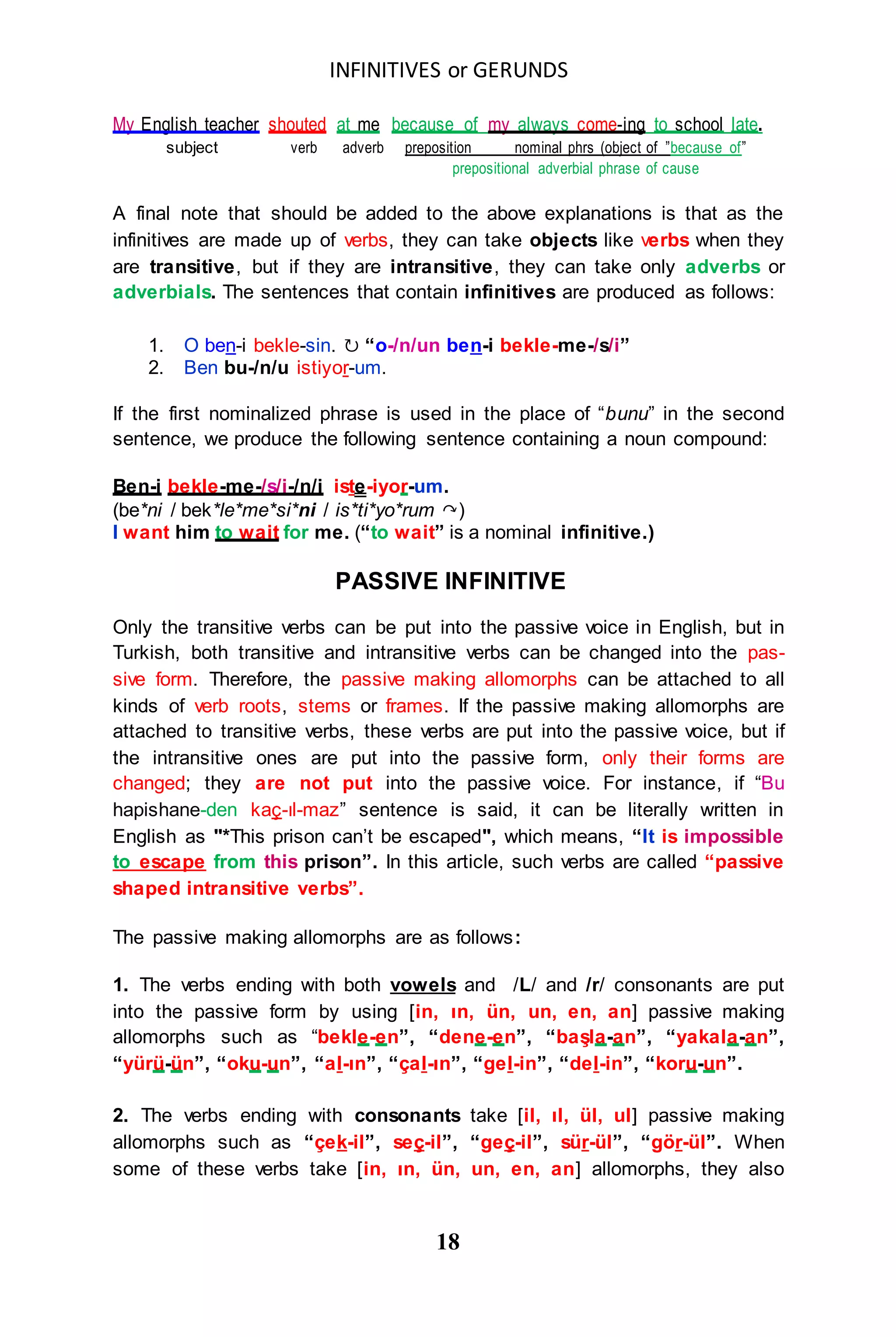 Turkish infinitives and english gerunds or infinitives (2) | DOCX