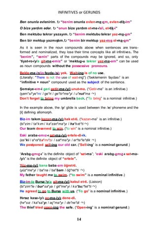 Turkish infinitives and english gerunds or infinitives (2) | DOCX