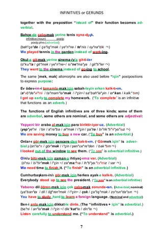 Turkish infinitives and english gerunds or infinitives (2) | DOCX