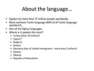 Turkish ExCo lecture 1 | PPT | Europe Travel | Travel Locations