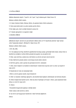 Turkish Quran | PDF