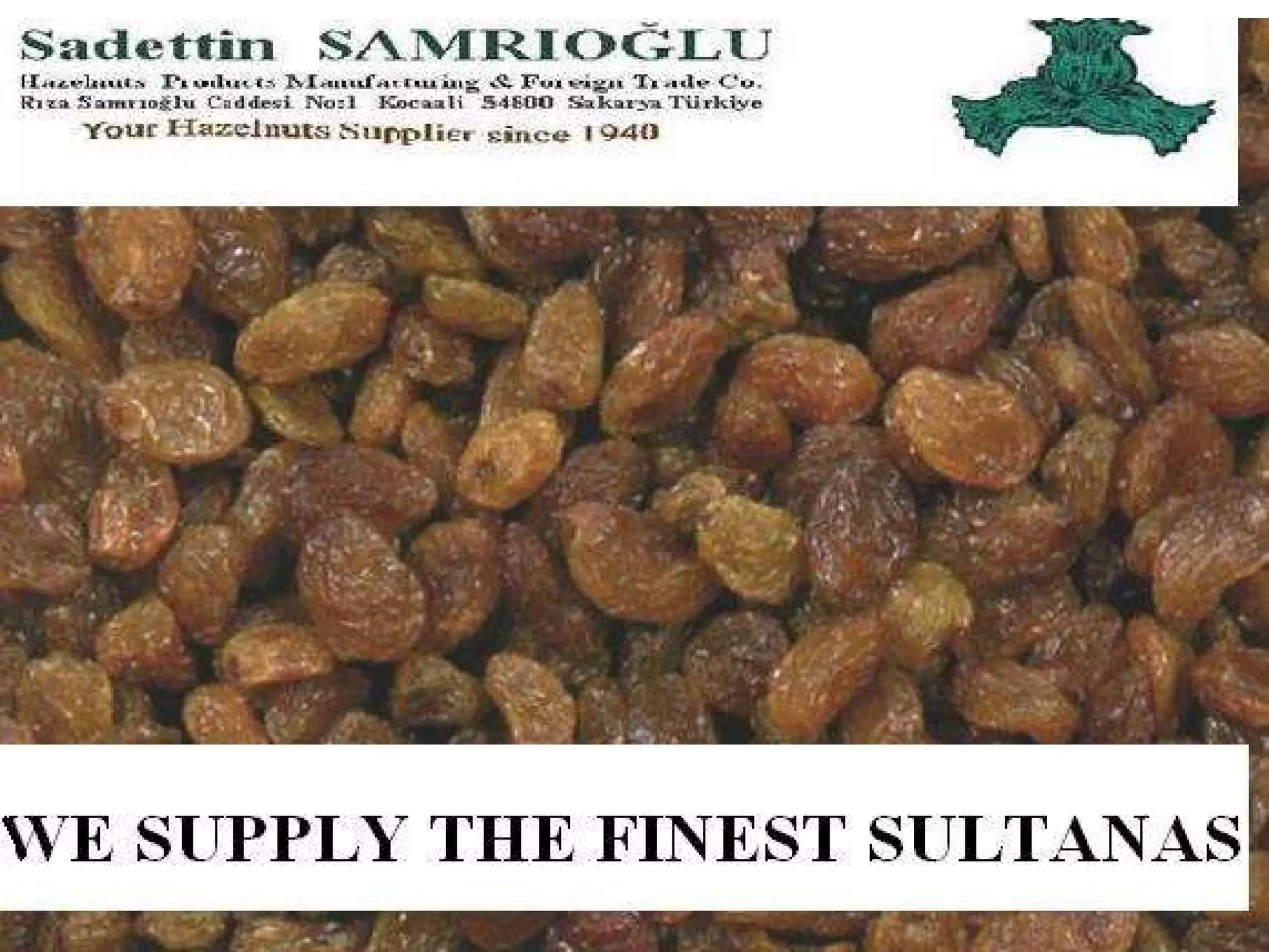 Turkish Sultanas Processing Stages | PPT