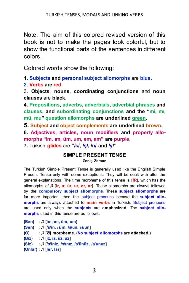 Turkish tenses, modals , linking verbs and their english equivalents ...