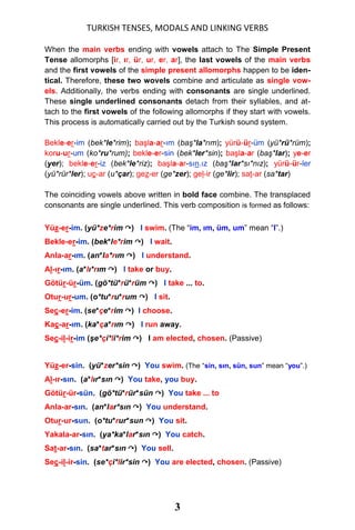 Turkish tenses, modals, linking verbs and their english equivalents ...
