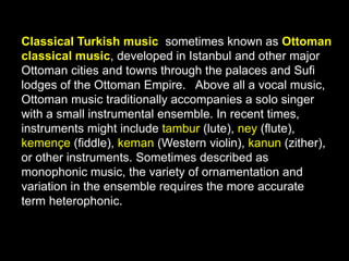 Turkish/Ottoman traditional music | PDF | World/International Music | Music