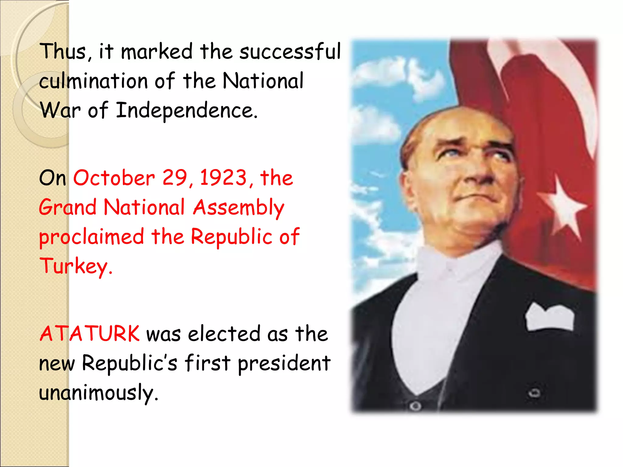 Turkish war of independence | PPT